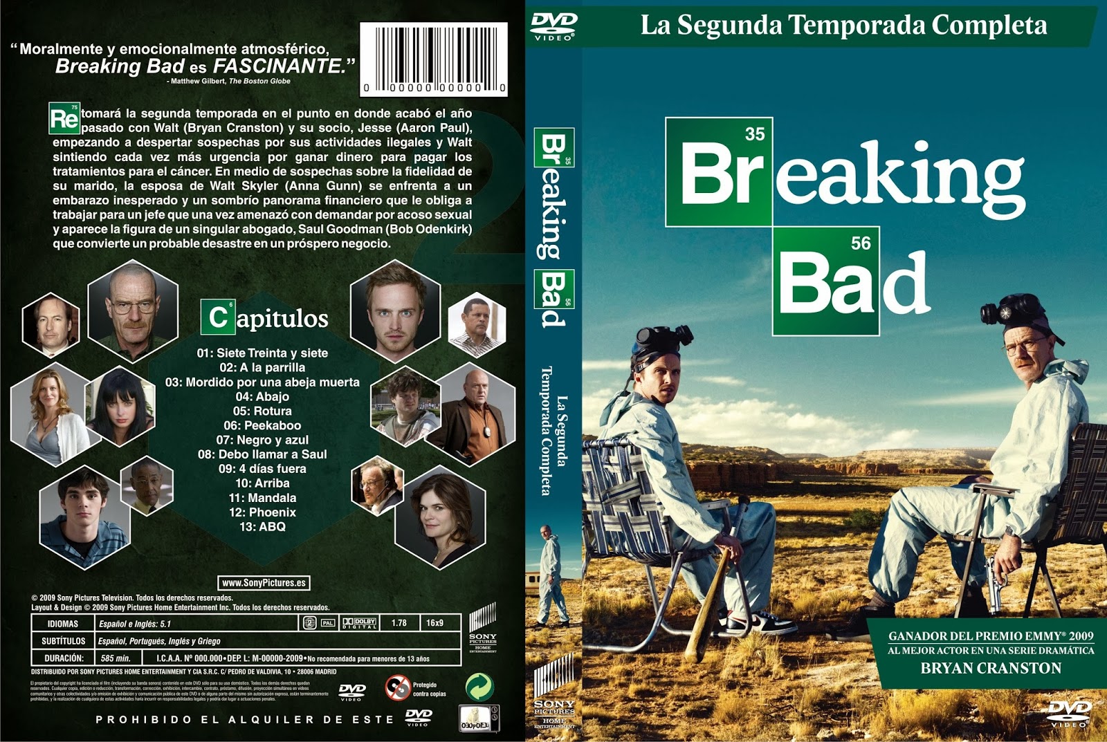 .: BREAKING BAD - TEMPORADA (1,2,3,4,5) - COMPLETA